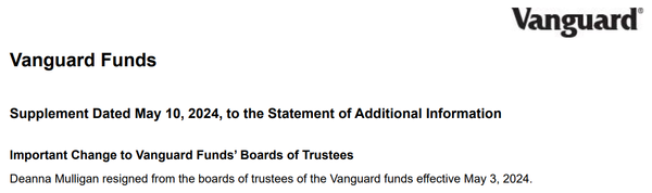 A New Leader Comes to Vanguard